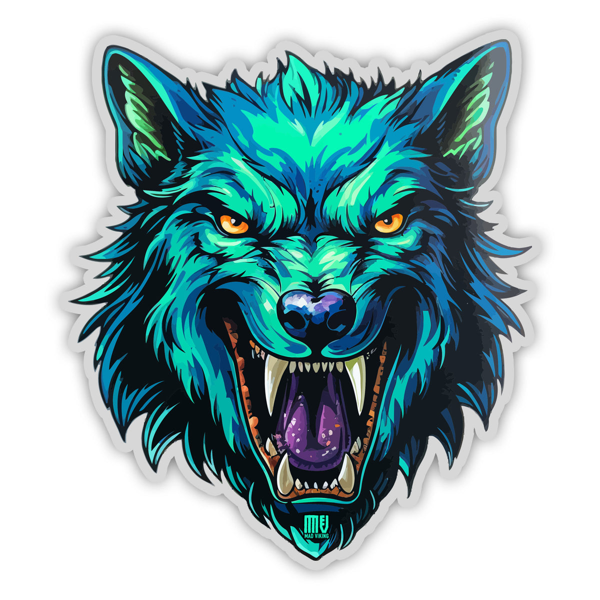 Holographic Wolf & Raven Pack Stickers – Mad Viking